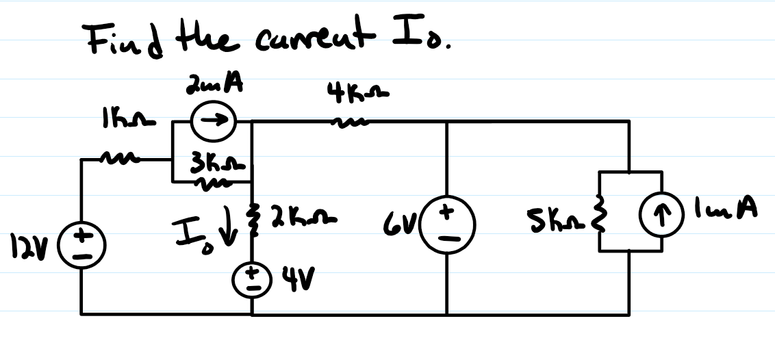 Solved Find the current Io. | Chegg.com