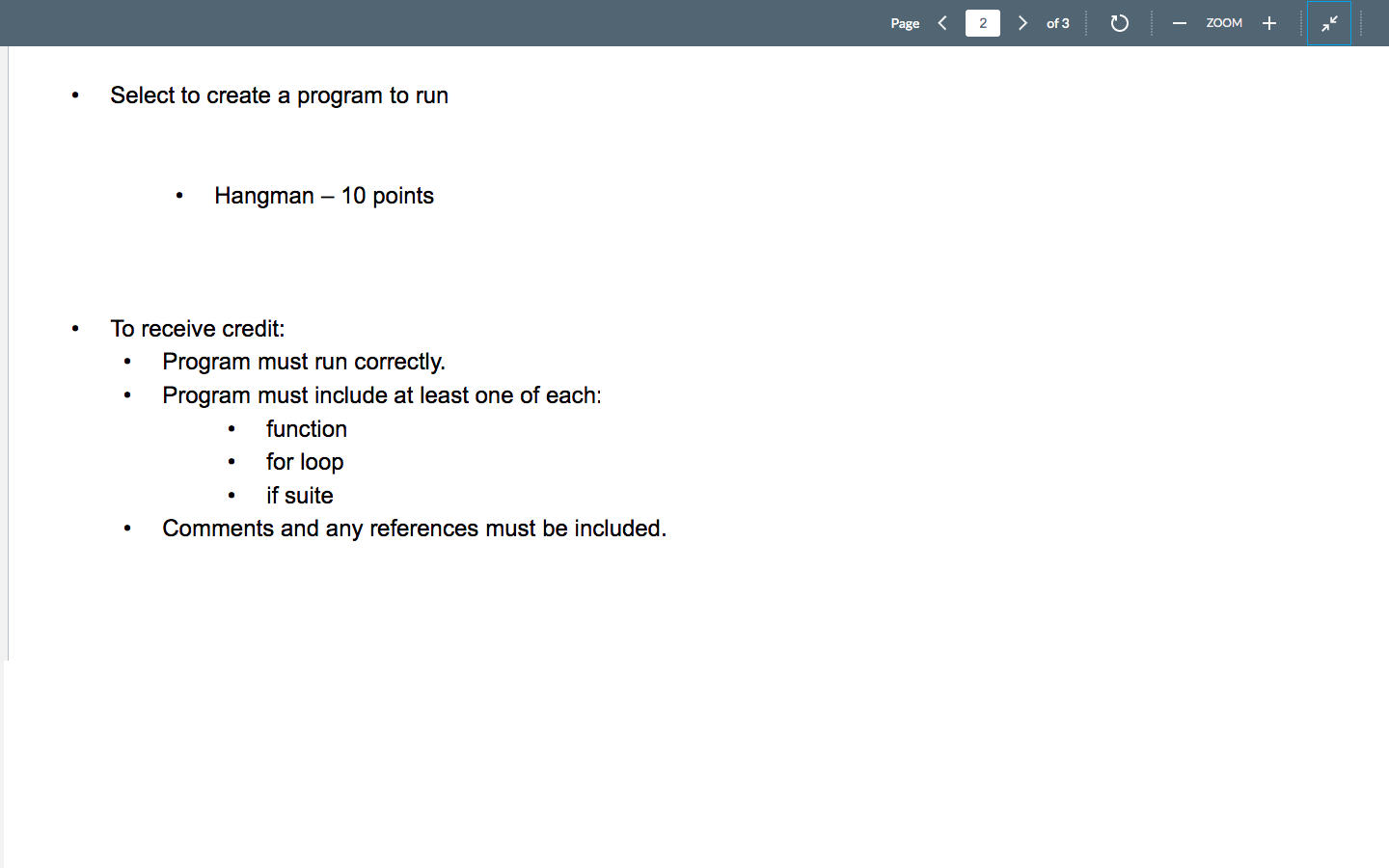 Solved Need to write a program that runs the popular game | Chegg.com