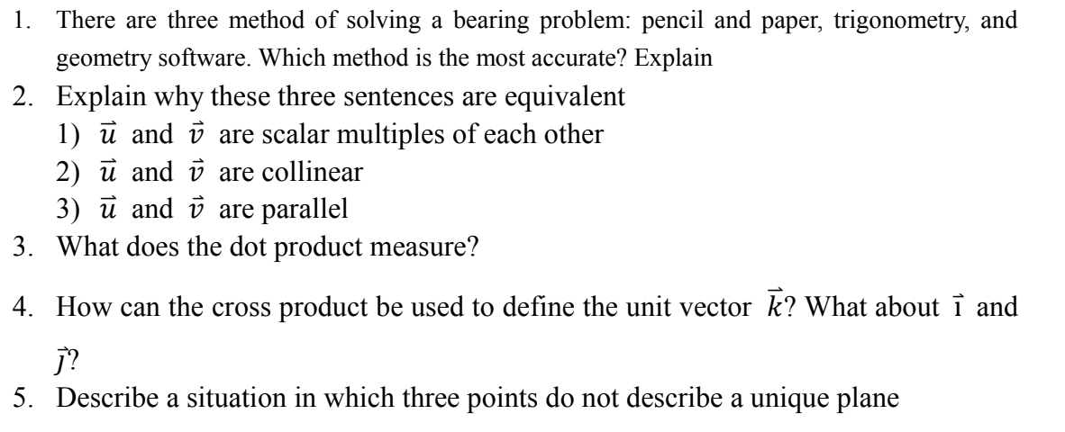 Solved 1. There are three method of solving a bearing | Chegg.com