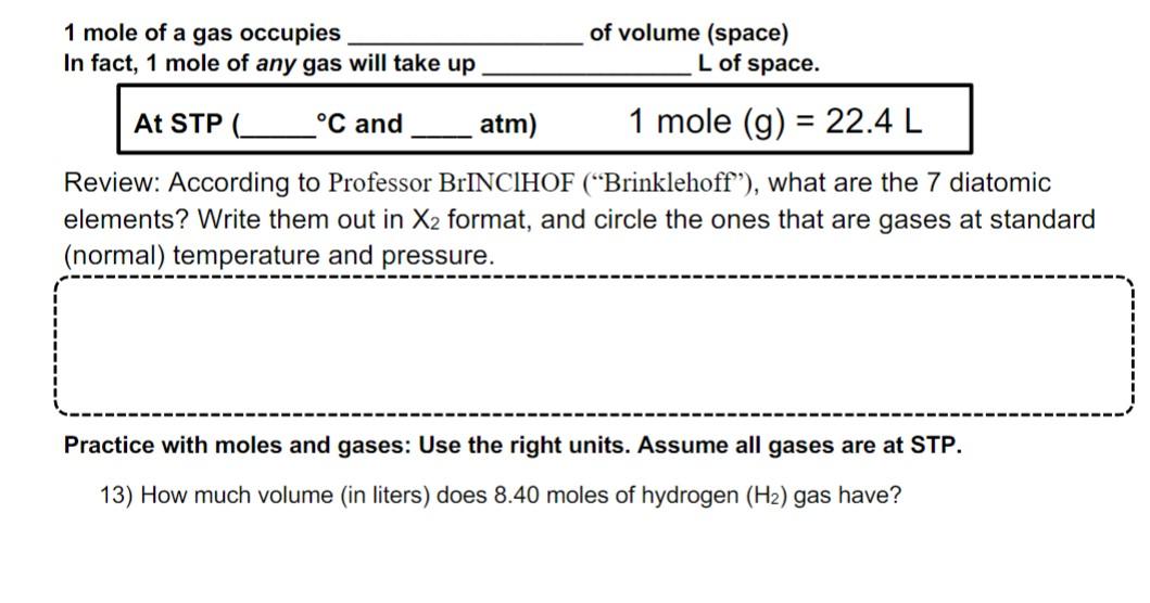 Solved The Mole \& Avogadro's Number 1 mole of ANYTHING | Chegg.com
