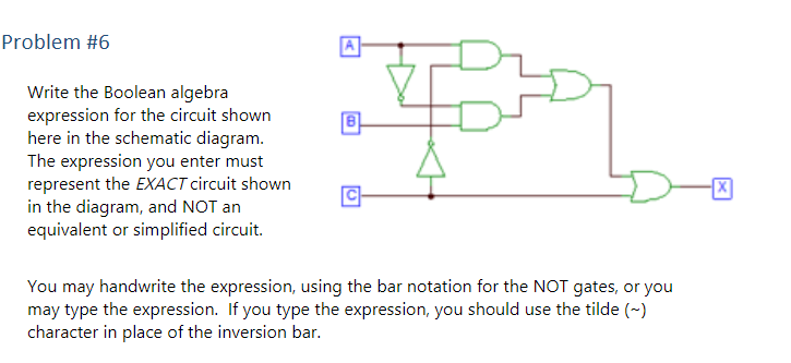 Solved Write The Boolean Algebra Expression For The Circuit 5127