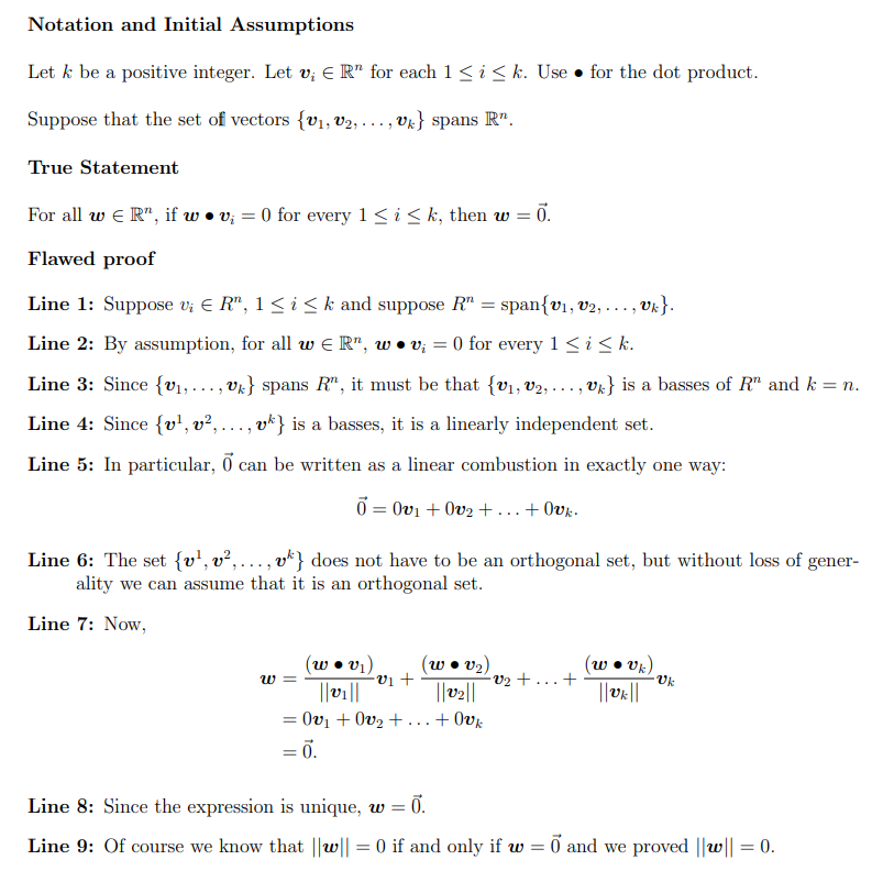 Solved what are the mathematical and writing errors of the | Chegg.com