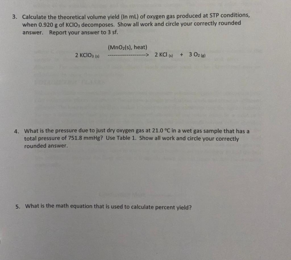 Solved 3. Calculate the theoretical volume yield (In mL) of | Chegg.com Solved 3. Calculate the theoretical volume yield (In mL) of | Chegg.com