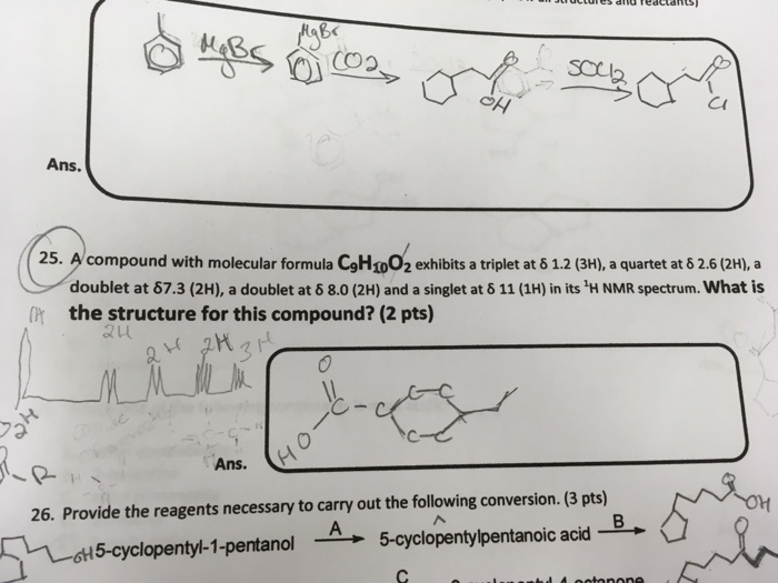 Solved A compound with molecular formula C_9H_10O_2 exhibits | Chegg.com