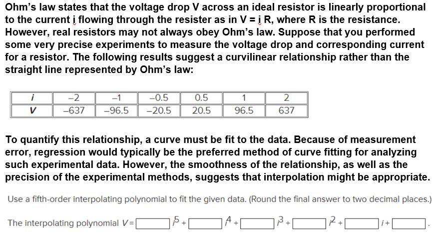 Ohm's Law Voltage Drop Calculator