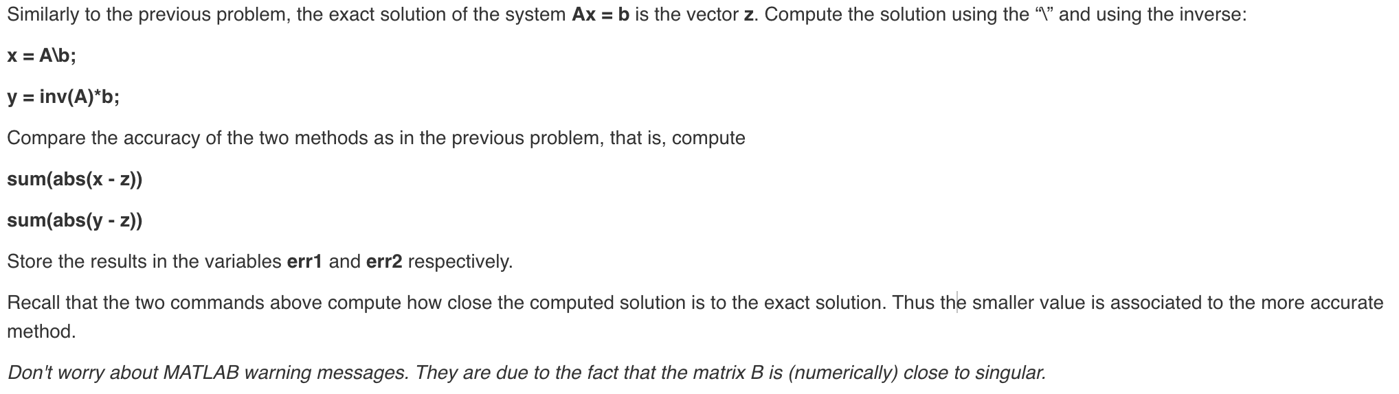Solved The goal of this exercise is to emphasize how, when | Chegg.com