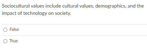 Solved Sociocultural values include cultural values, | Chegg.com