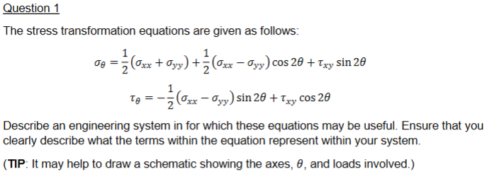 Solved Describe an engineering system in for which these | Chegg.com