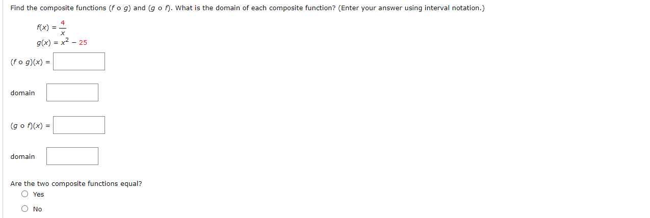 Solved Find The Composite Functions Fog And Gof What Is 7842