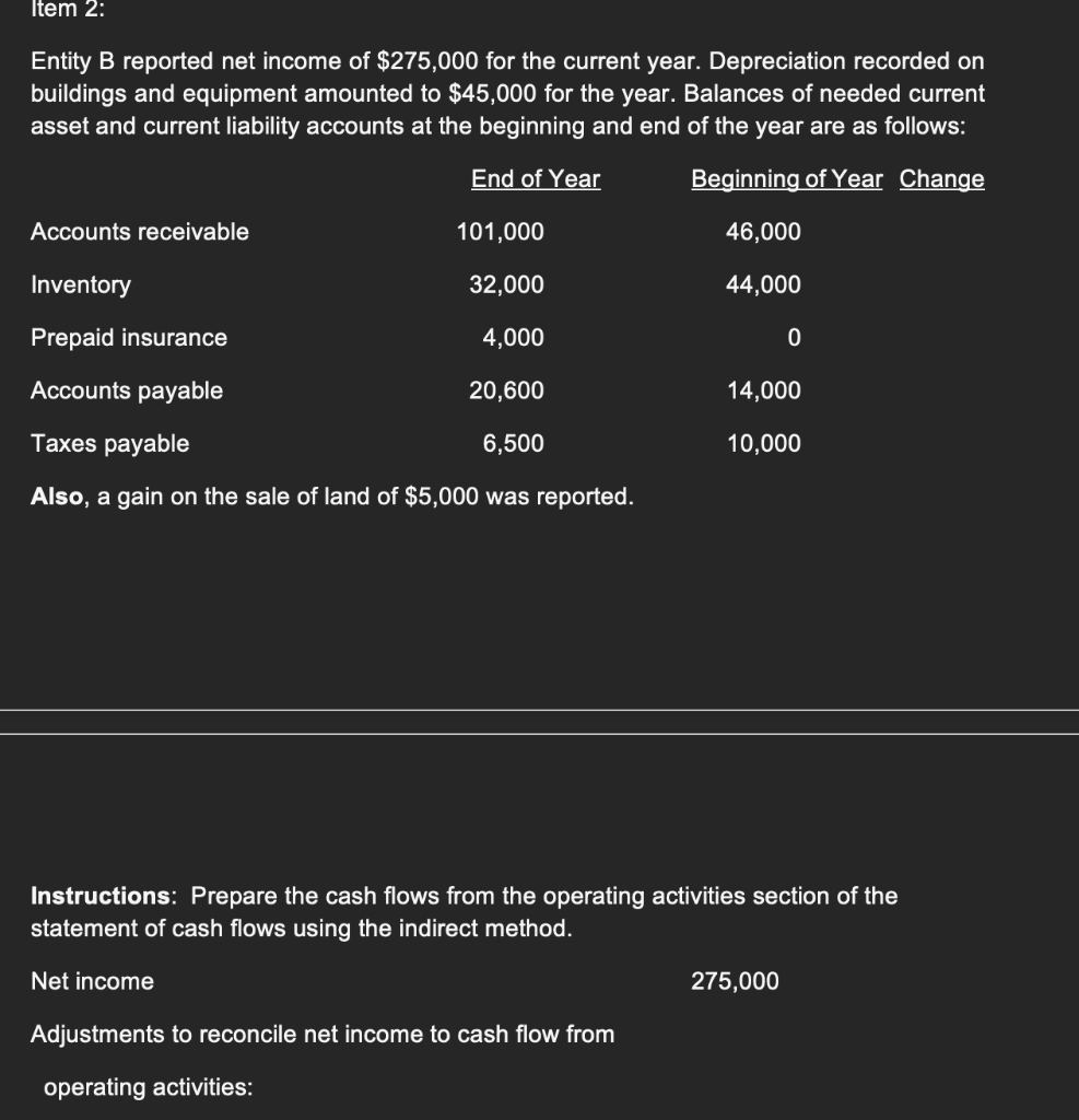 Solved Item 1: Classify each transaction as either an | Chegg.com