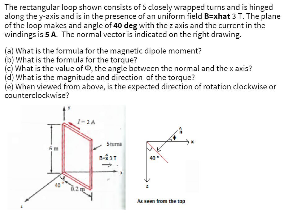 Solved The rectangular loop shown consists of 5 closely | Chegg.com
