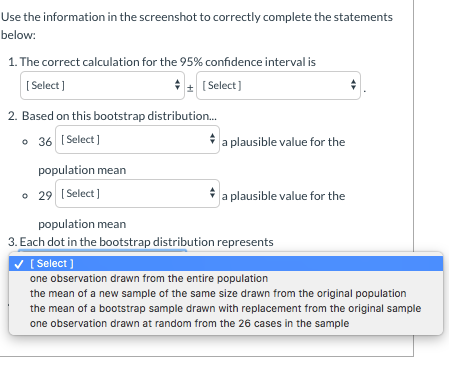 Solved StatKey Confidence interval for a Mean, Median, Std. | Chegg.com