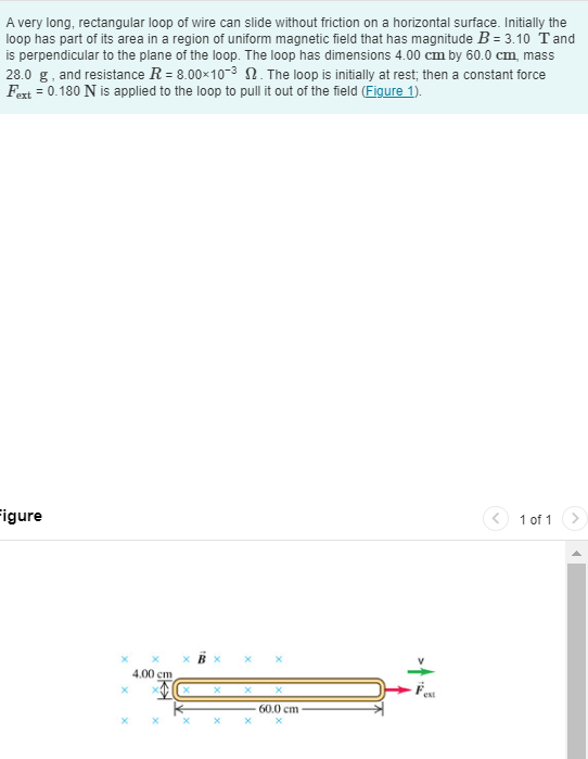 Solved A very long, rectangular loop of wire can slide | Chegg.com