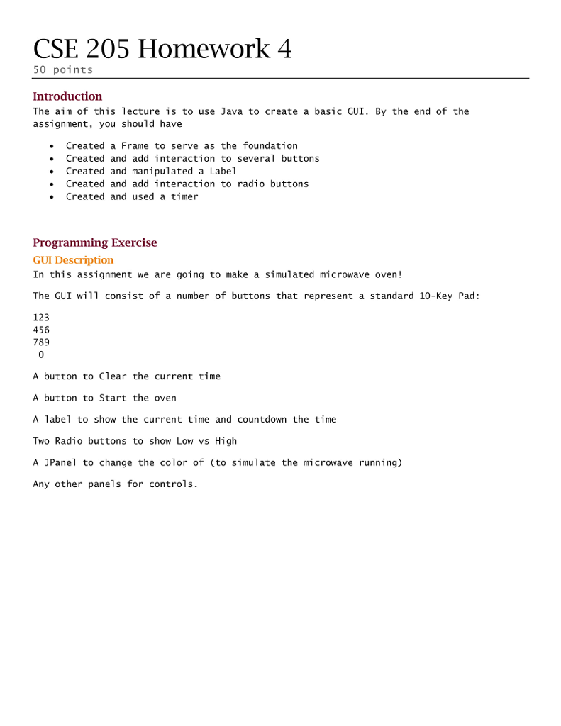 Solved CSE 205 Homework 4 50 points Introduction The aim of | Chegg.com