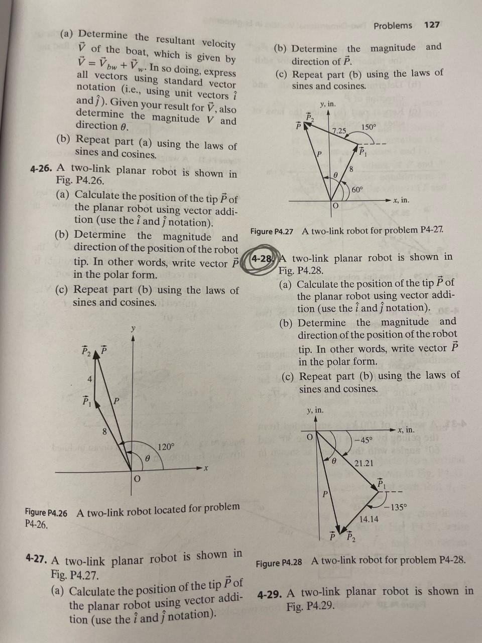 Solved (a) Determine the resultant velocity Problems | Chegg.com