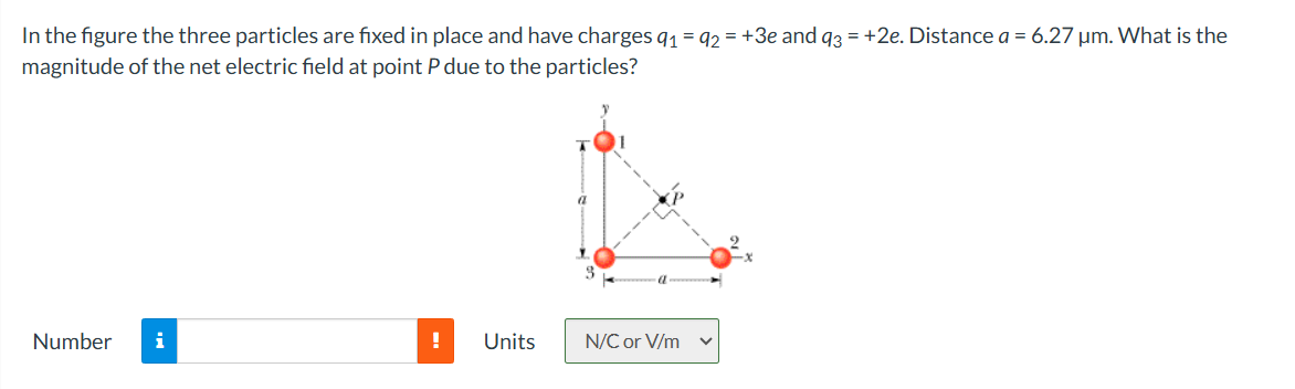 In ﻿the figure the three particles are fixed in | Chegg.com