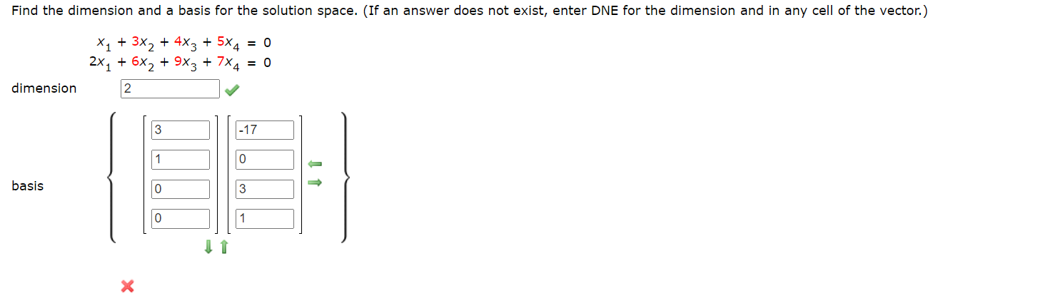 Solved Find the dimension and a basis for the solution | Chegg.com Solved Find the dimension and a basis for the solution | Chegg.com
