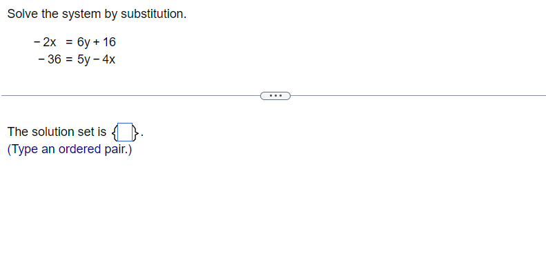 Solved Solve the system by | Chegg.com
