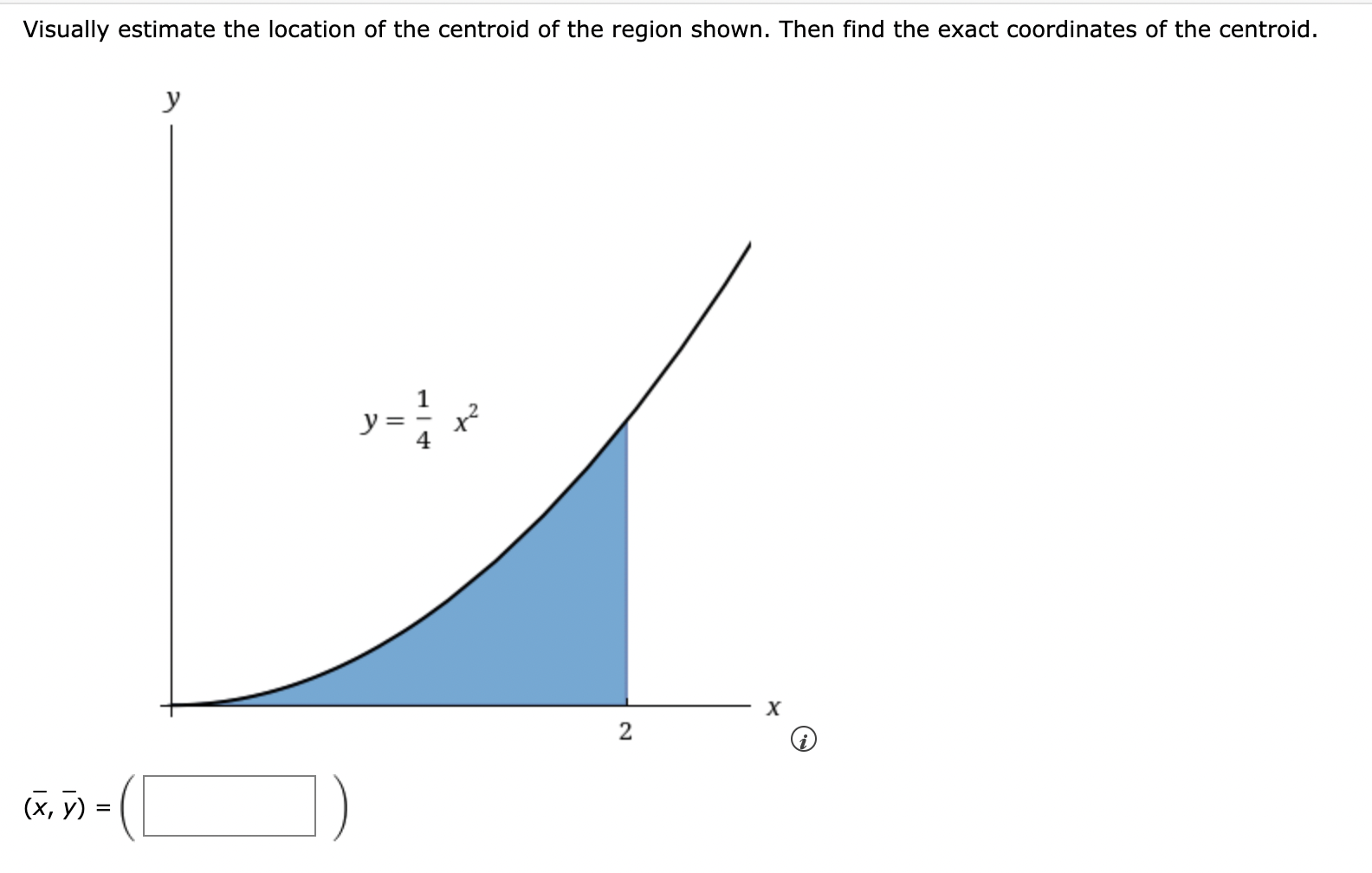 Solved Visually estimate the location of the centroid of the | Chegg.com