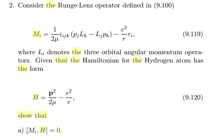 Solved 2. Consider the Runge-Lenz operator defined in | Chegg.com Solved 2. Consider the Runge-Lenz operator defined in | Chegg.com