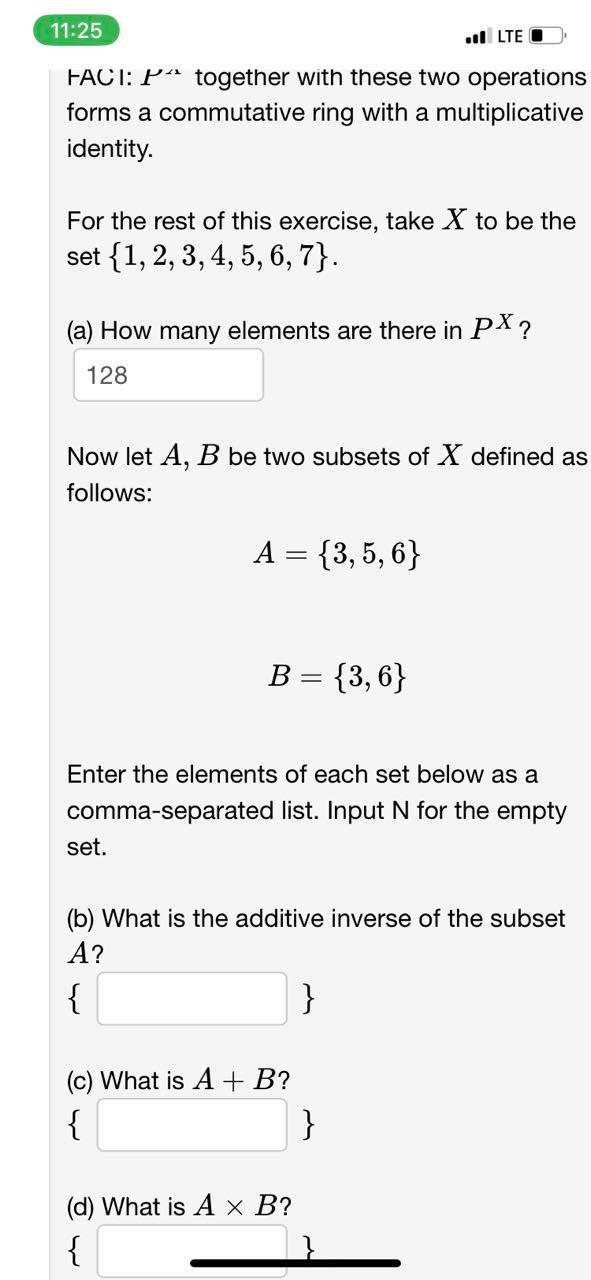 Solved FACI: Pαα together with these two operations forms a | Chegg.com