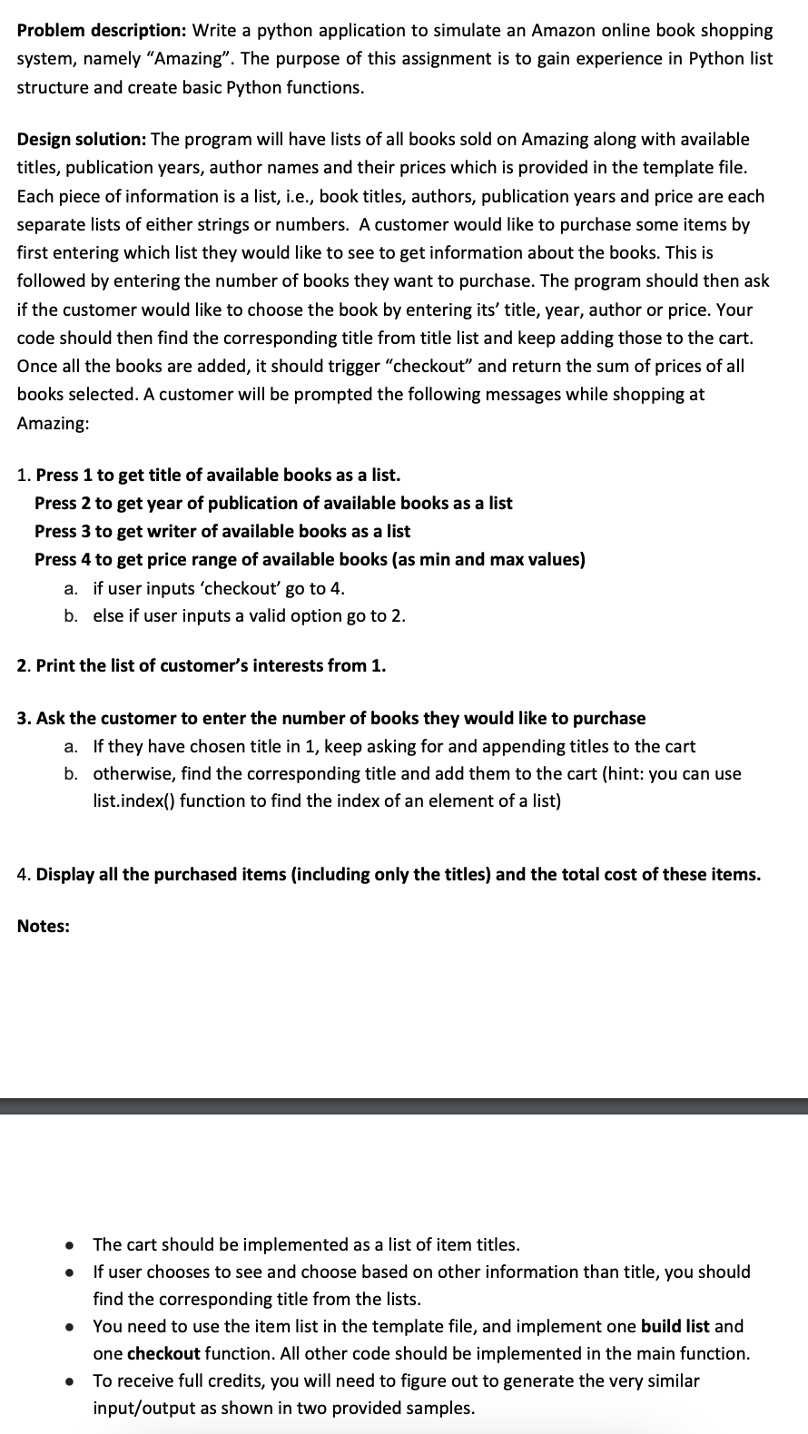 Solved Problem description: Write a python application | Chegg.com