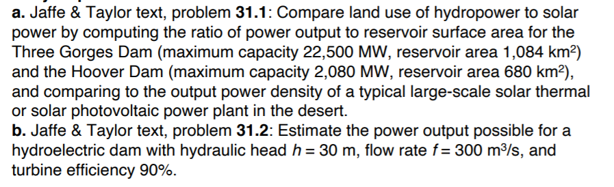 Solved a. Jaffe & Taylor text, problem 31.1: Compare land | Chegg.com