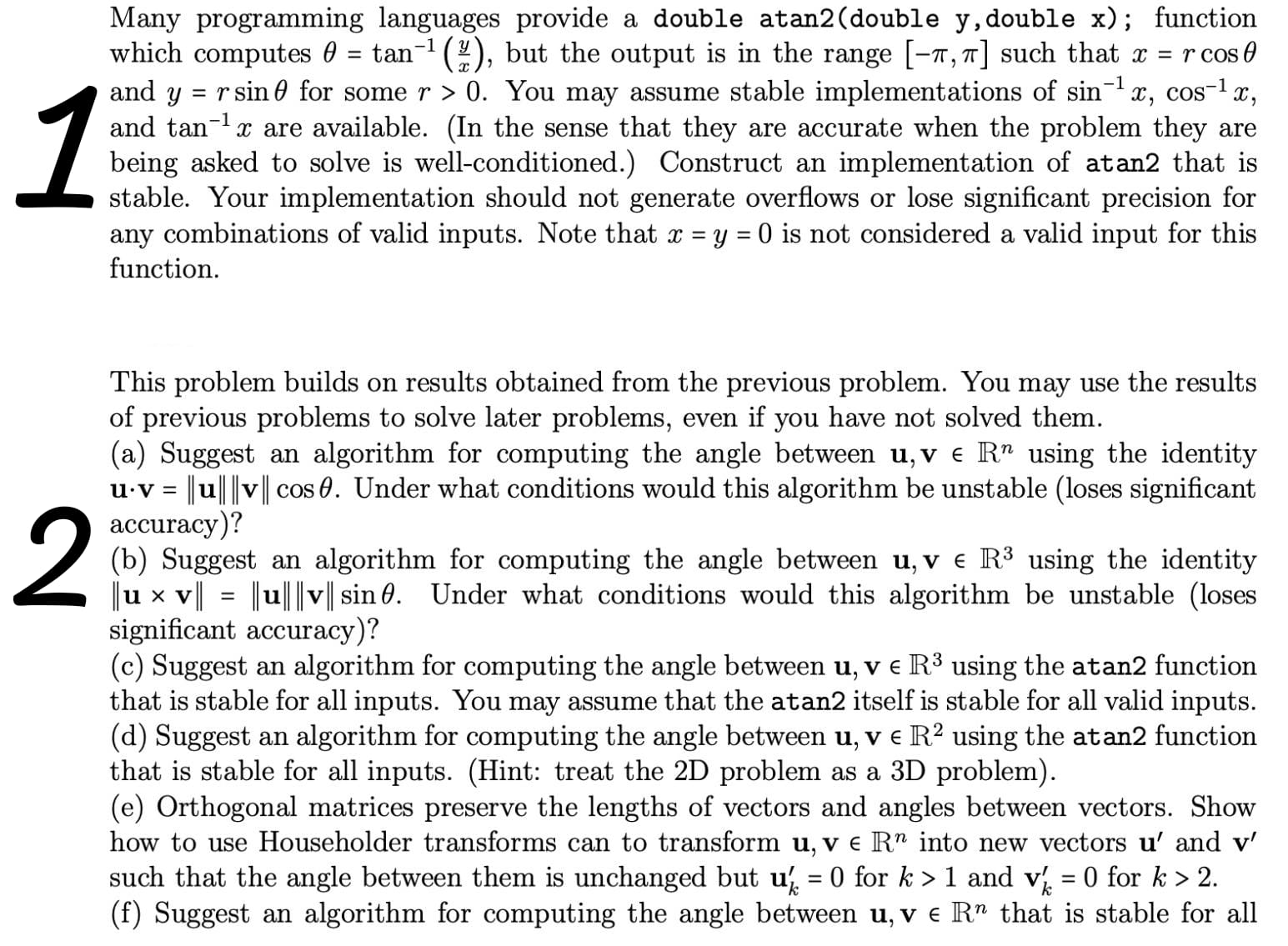 Solved Question 1:Many programming languages provide a | Chegg.com