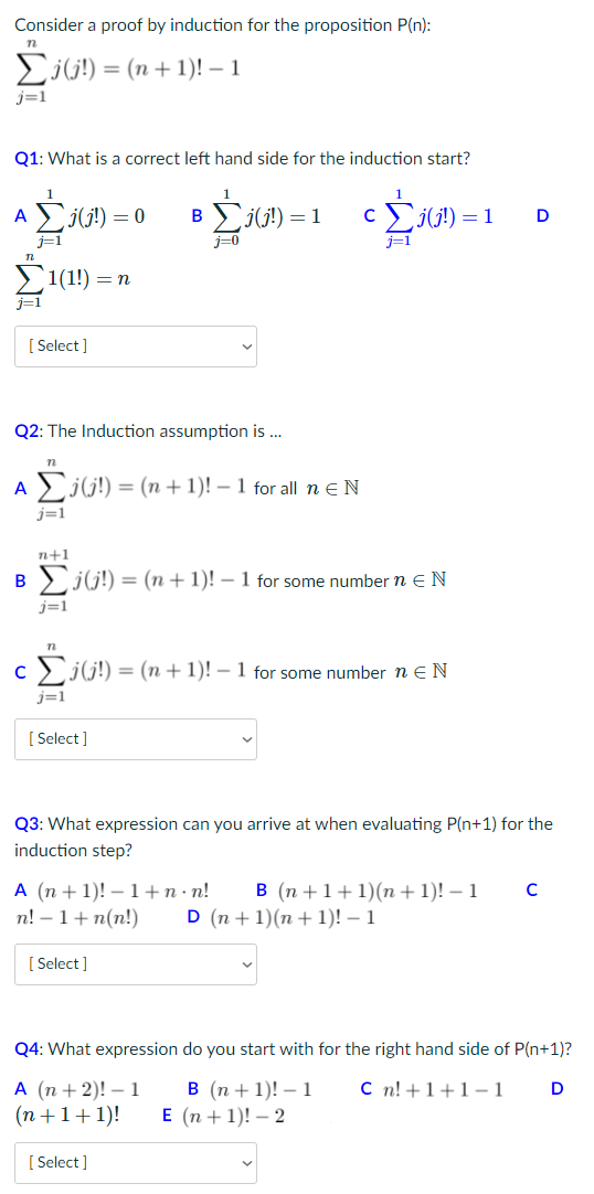 Solved n Consider a proof by induction for the proposition | Chegg.com