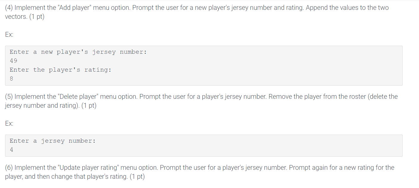 Solved: This Program Will Store Roster And Rating Informat... | Chegg.com