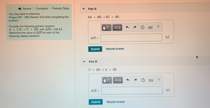Solved Part A Review 1 Constants Periodic Table You may want | Chegg.com