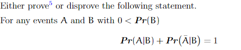 Solved Either prove ?5 ﻿or disprove the following | Chegg.com