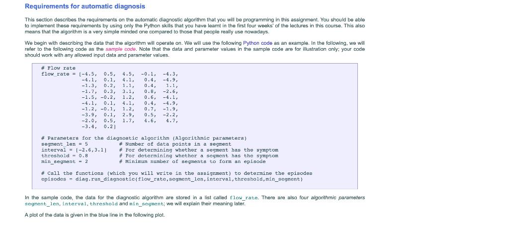 Solved Automatic diagnosis This assignment is inspired by | Chegg.com