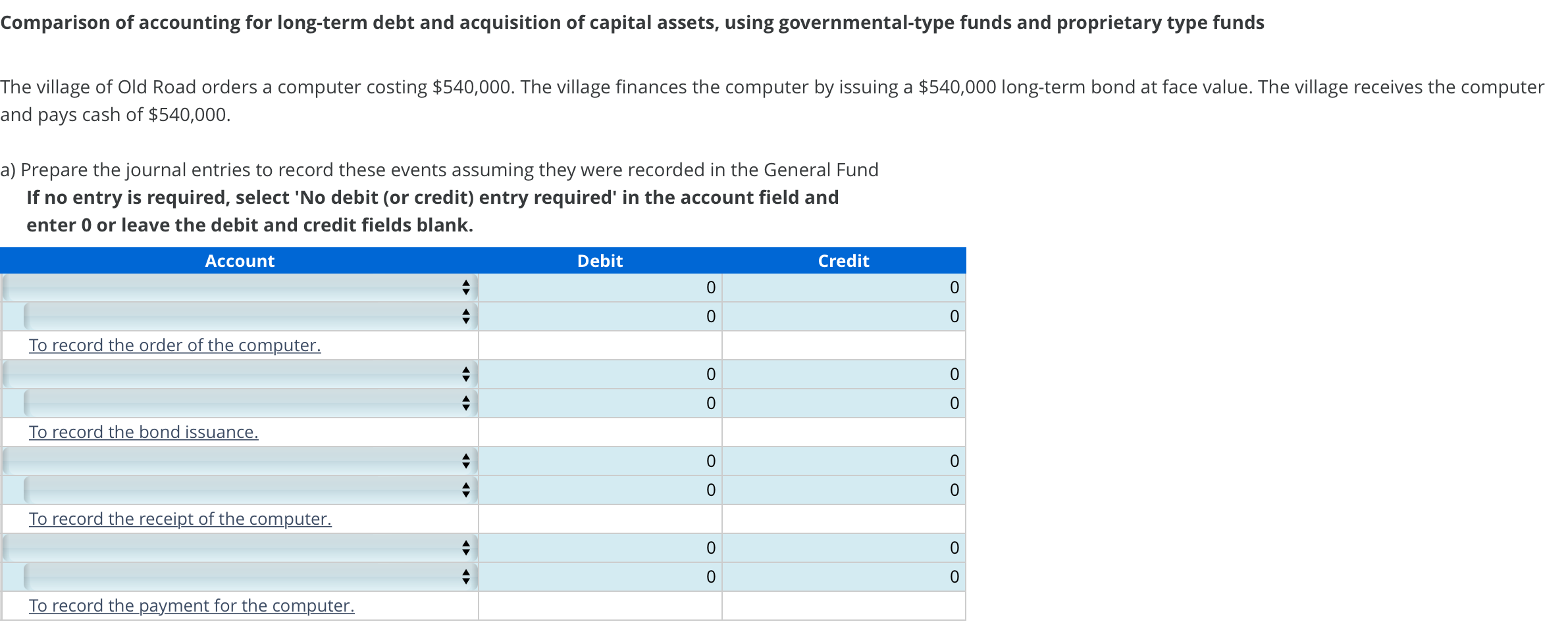 Solved Comparison of accounting for long-term debt and | Chegg.com