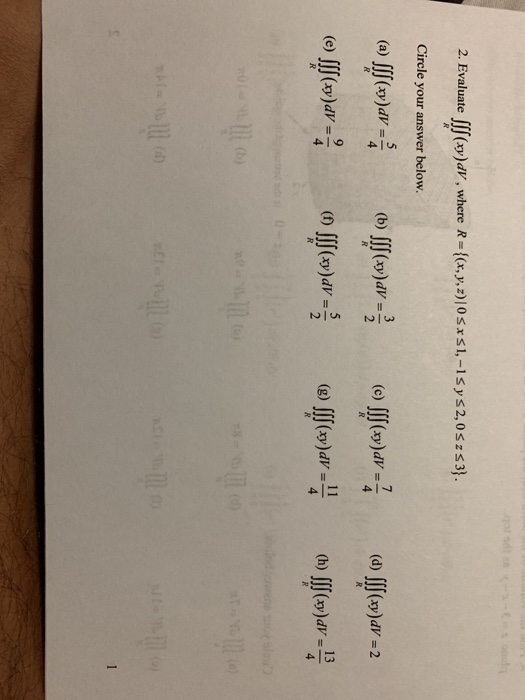 Solved Circle your answer below. | Chegg.com