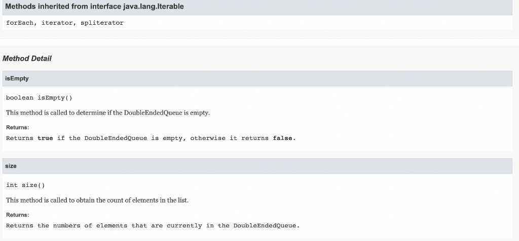 Solved You will write the DoubleEndedQueue.java class which | Chegg.com