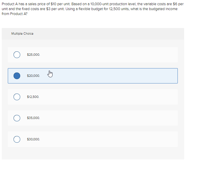 Solved Product A has a sales price of \\( \\$ 10 \\) per | Chegg.com