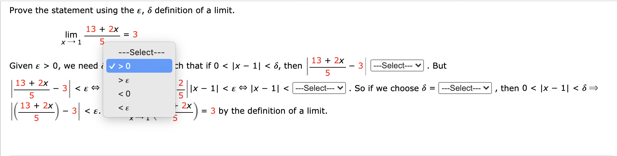 Solved Prove the statement using the e, s definition of a | Chegg.com