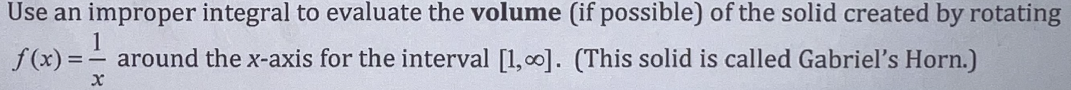 Solved 6. Use an improper integral to evaluate the area (if | Chegg.com