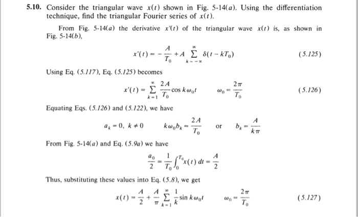 Solved How did they find the derivative for the triangular | Chegg.com