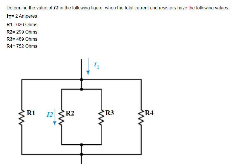 Solved Determine the value of I2 in the following figure, | Chegg.com