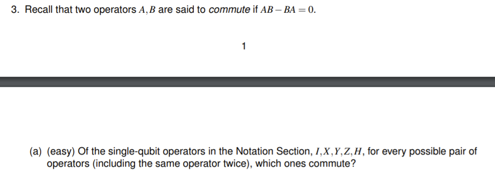 3. Recall that two operators A, B are said to commute | Chegg.com