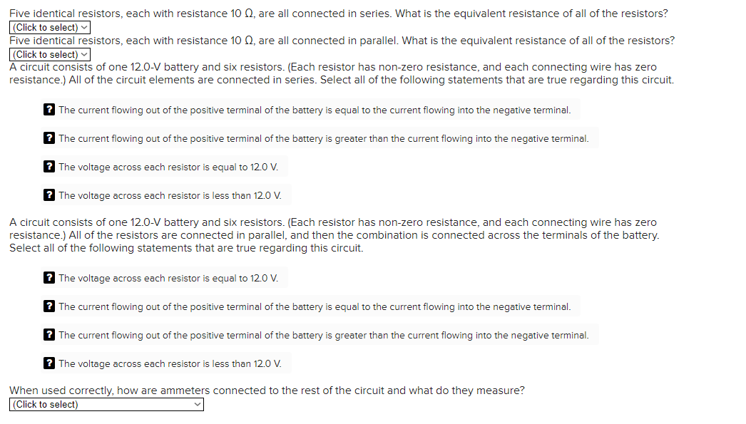 Solved Confused with DC circuit questions. Explain if you | Chegg.com