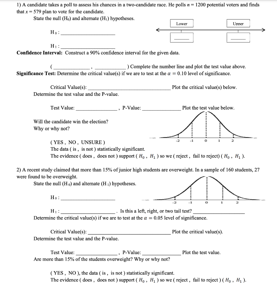 Solved 1) A candidate takes a poll to assess his chances in | Chegg.com