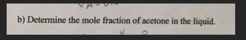 Solved 1 (25). A closed vessel containing acetone and water | Chegg.com