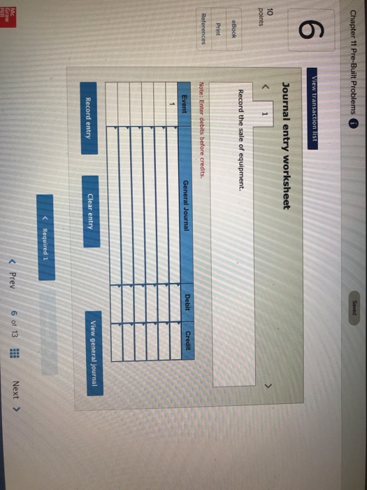 Solved 11 Pre-Built Problems 6 lp Save Mercury Inc. | Chegg.com