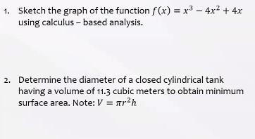 Solved = 1. Sketch the graph of the function f(x) = x3 – 4x2 | Chegg.com