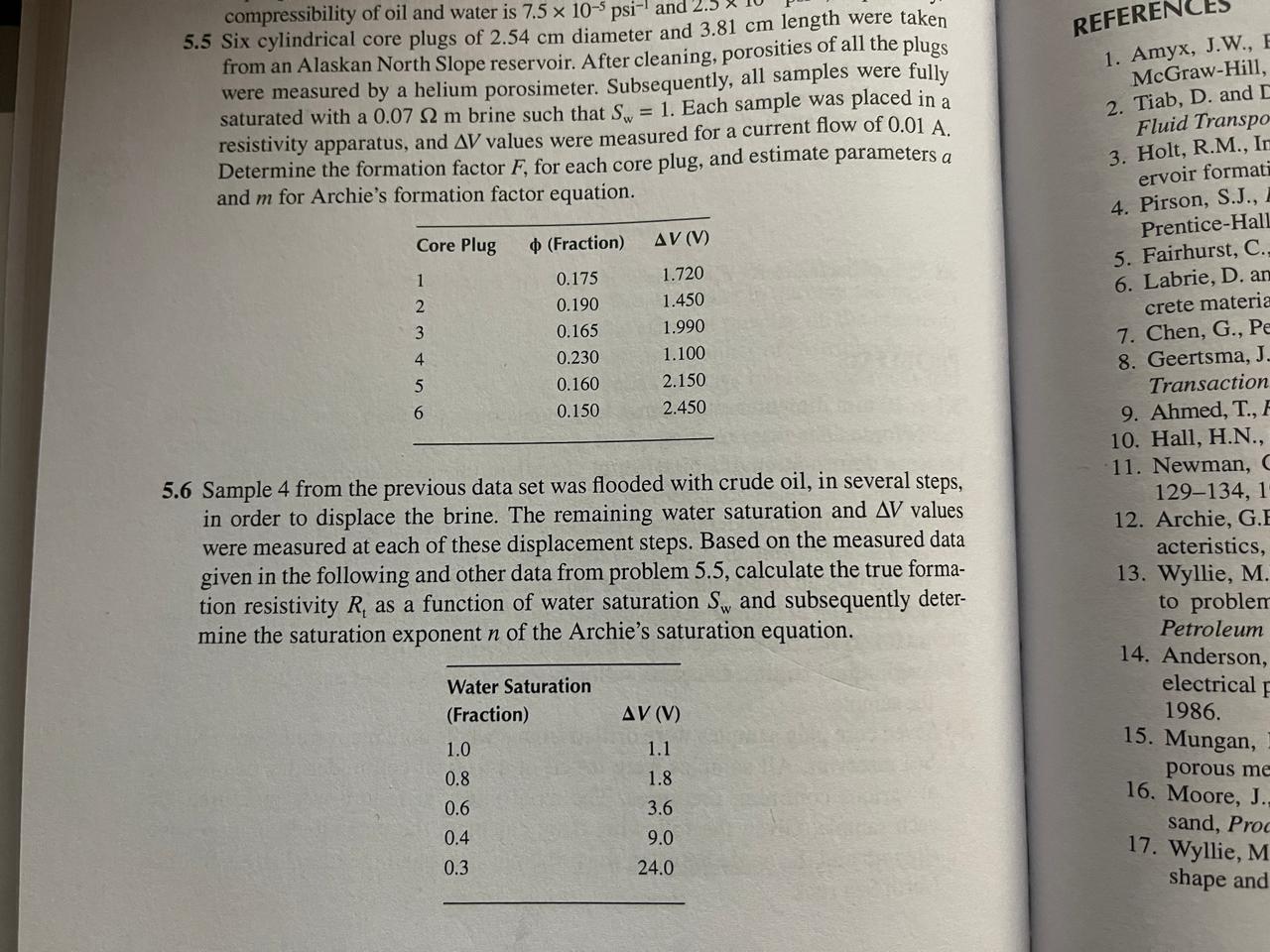 compressibility of oil and water is 7.5 x 10-psi- and | Chegg.com