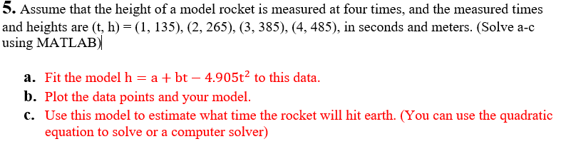 Solved *** USE ONLY MATLAB *** Numerical Analysis I WILL | Chegg.com