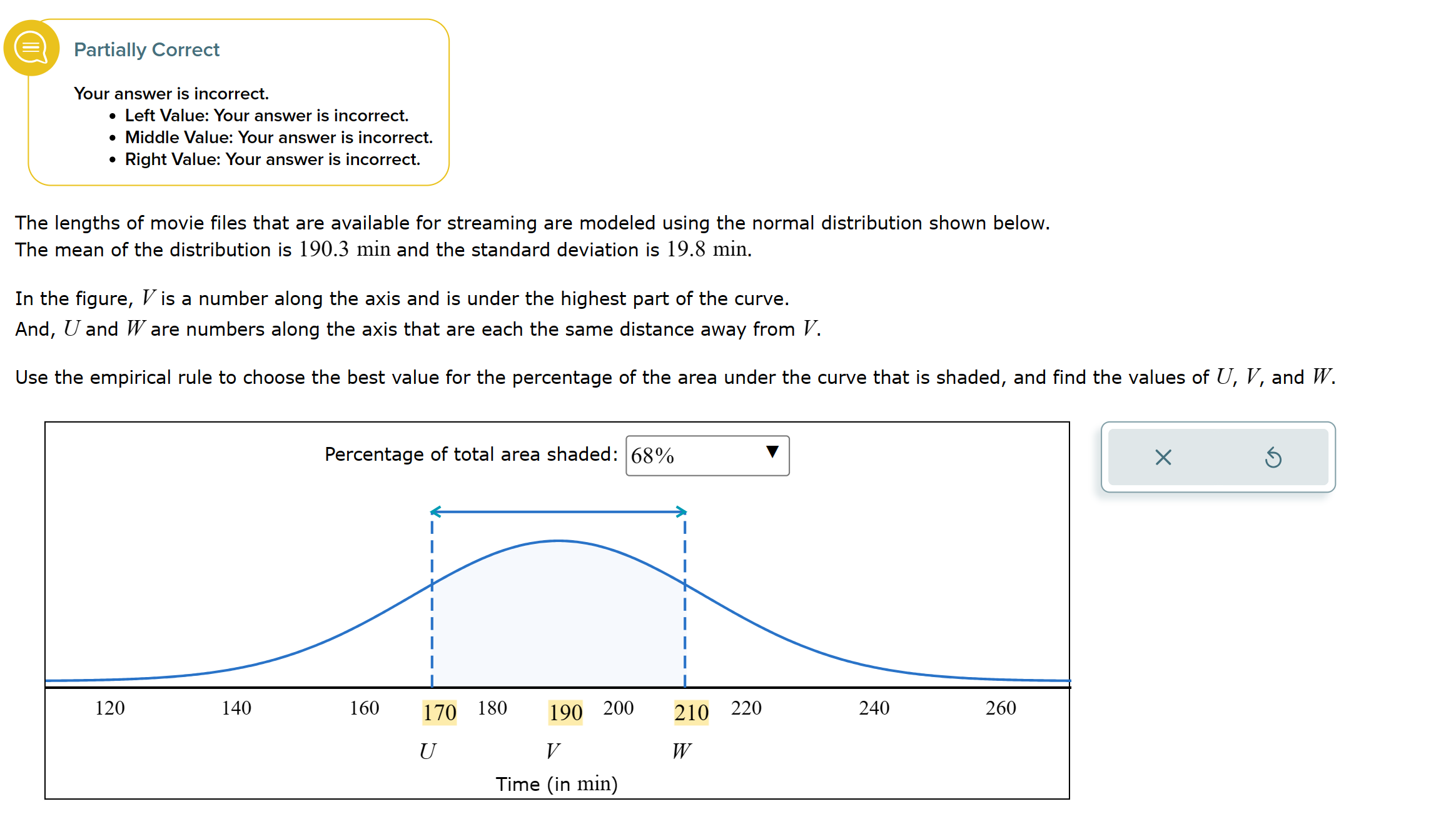 Solved Partially Correct Your answer is incorrect. - Left | Chegg.com